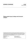 NORSOK STANDARD L-002 Piping system layout, design and ... - 豆丁网