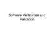 Software Verification and Validation.ppt - 豆丁网